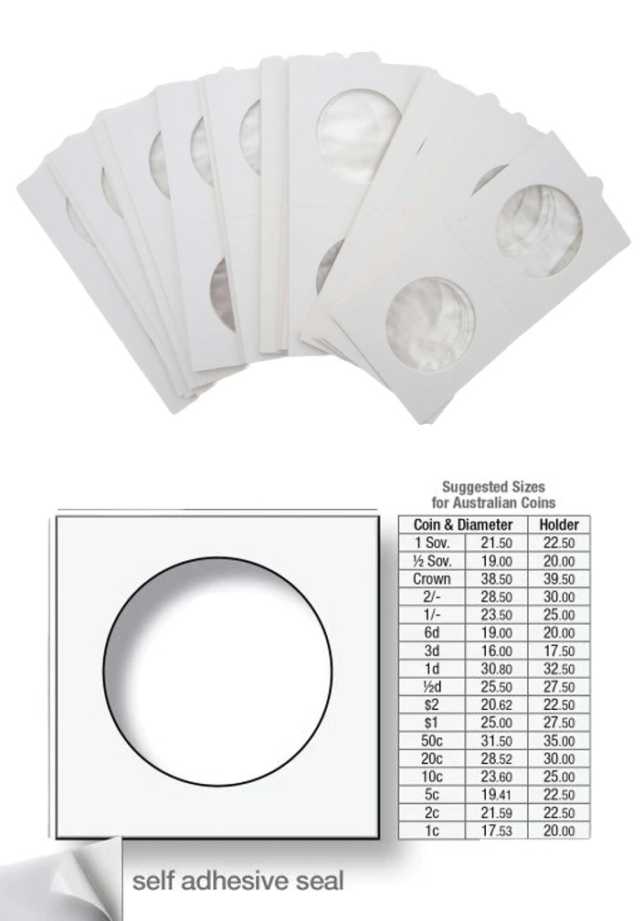 2x2 Self-Adhesive Coin Holders – Loose Change Coins