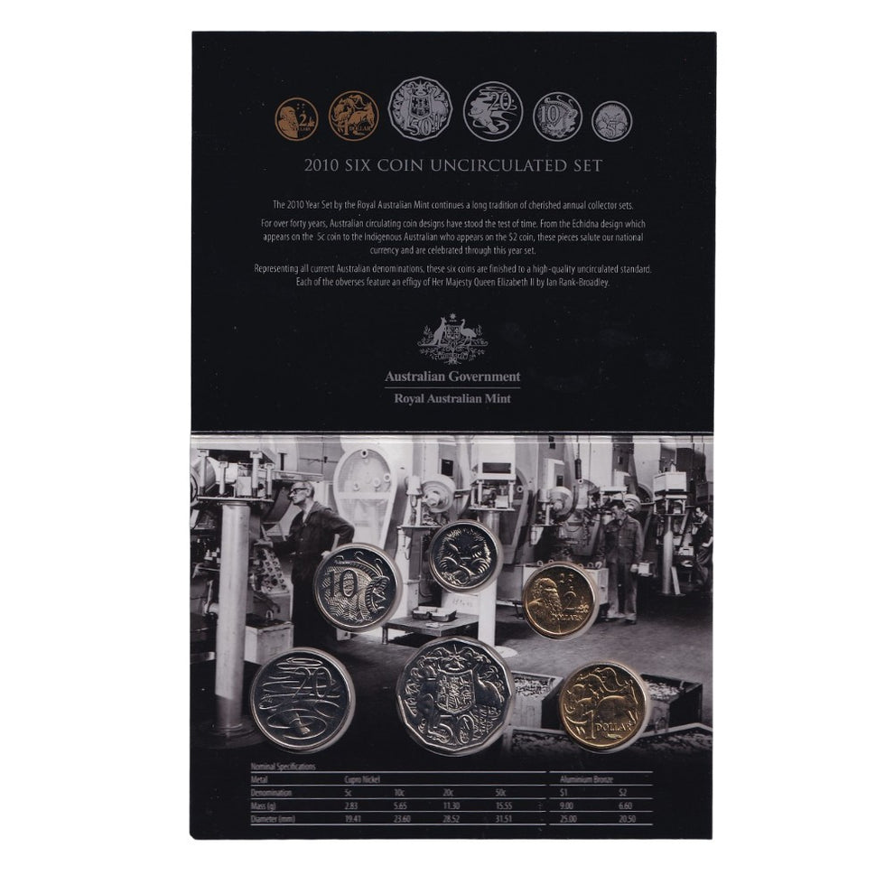2010 Boston ANA Exclusive Show Release 6-Coin Uncirculated Year Set ...
