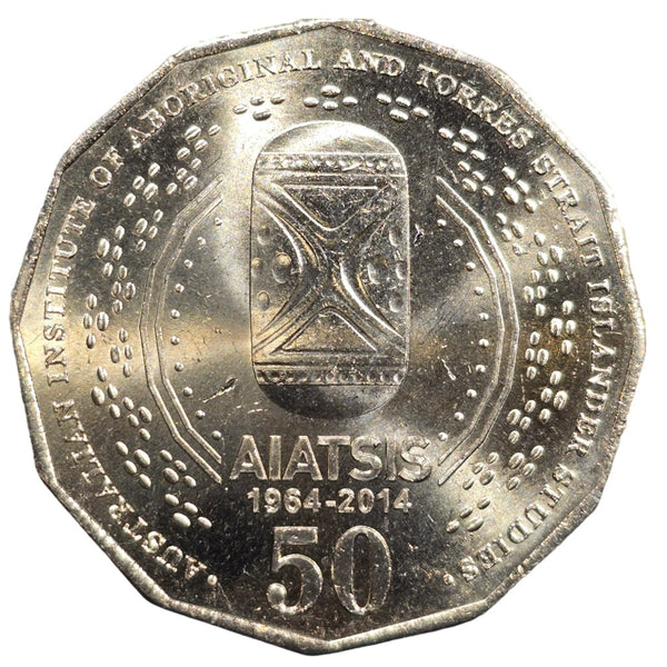 2014 50c Coin - 50th anniversary of AIATSIS - Uncirculated – Loose ...