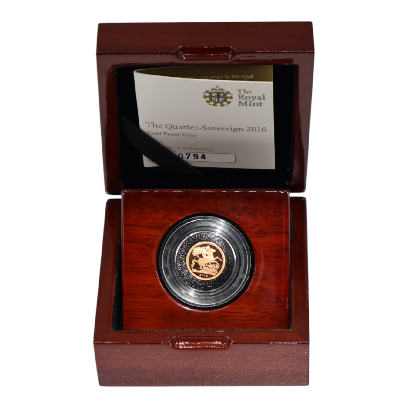 2016 Gold Quarter Sovereign – Elizabeth II 90th Birthday (Butler Portr ...