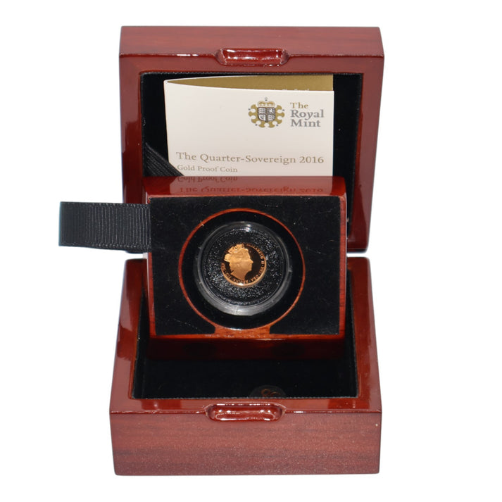 2016 Gold Quarter Sovereign – Elizabeth II 90th Birthday (Butler Portr ...