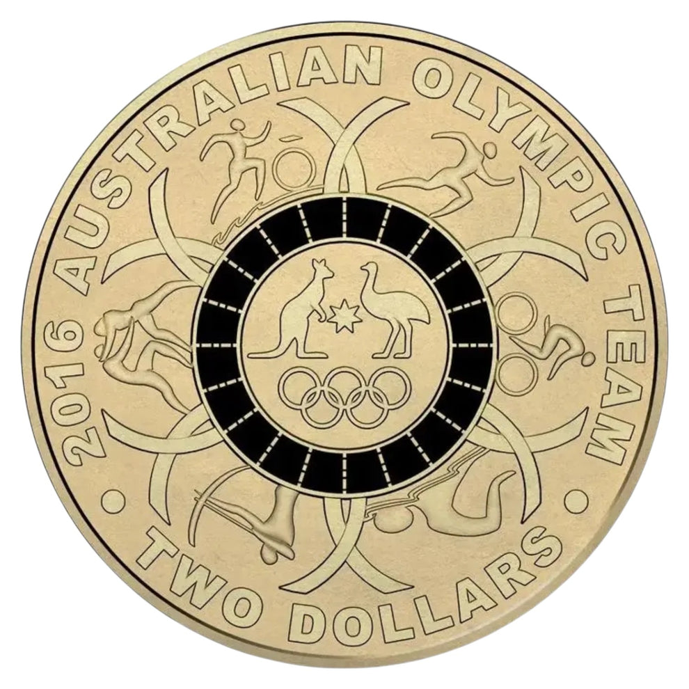 2016 $2 Coin - Brazil Olympic and Paralympic Games - Black - Uncircula ...