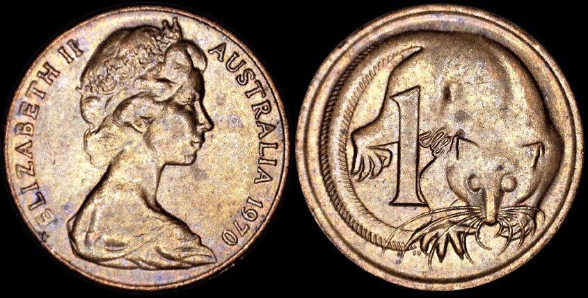 1970 Australian 1 Cent Coin