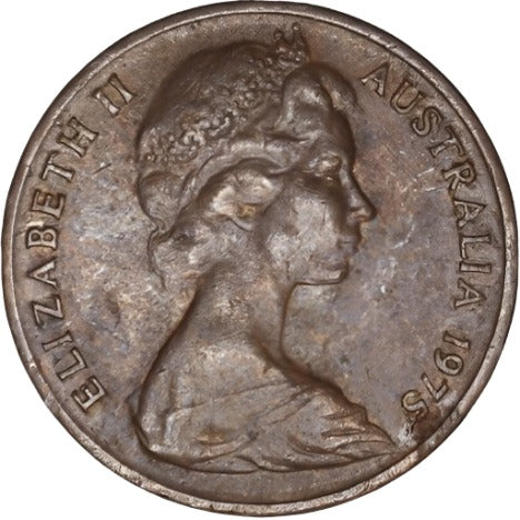 1975 Australian 1 Cent Coin - Loose Change Coins