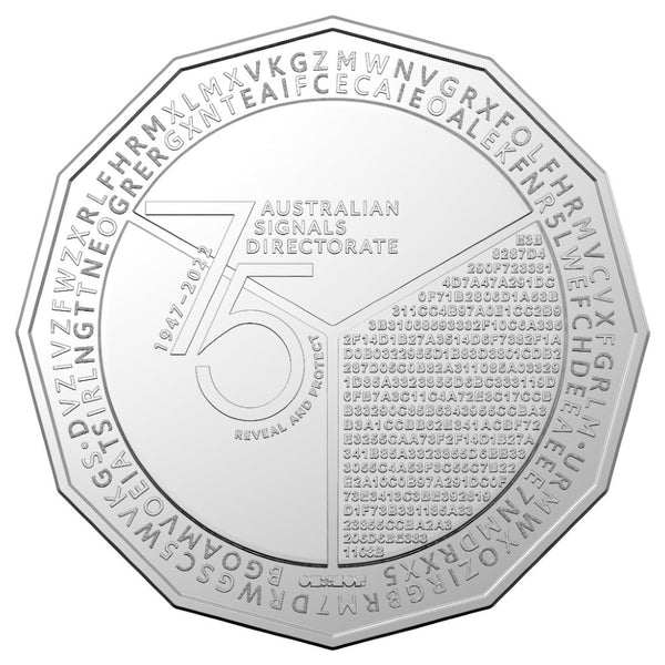 2022 50c Coin - 75th anniversary of the Australian Signals Directorate ...