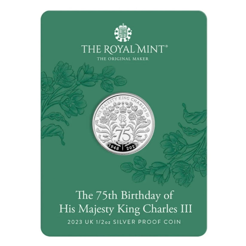 2023 £2 1/2oz Silver Proof Coin - The 75th Birthday of His Majesty Kin ...