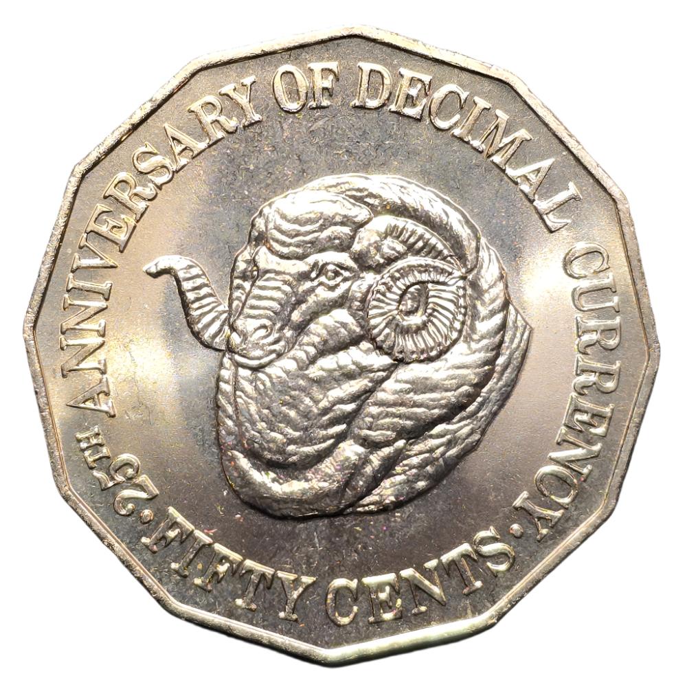1991 50c Coin - 25th Anniversary Decimal Currency - Uncirculated ...