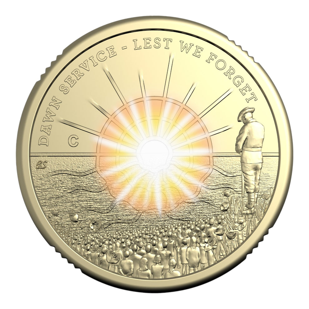 2026 $2 'C' Mintmark Coloured Uncirculated Coin - Dawn Service – Loose ...