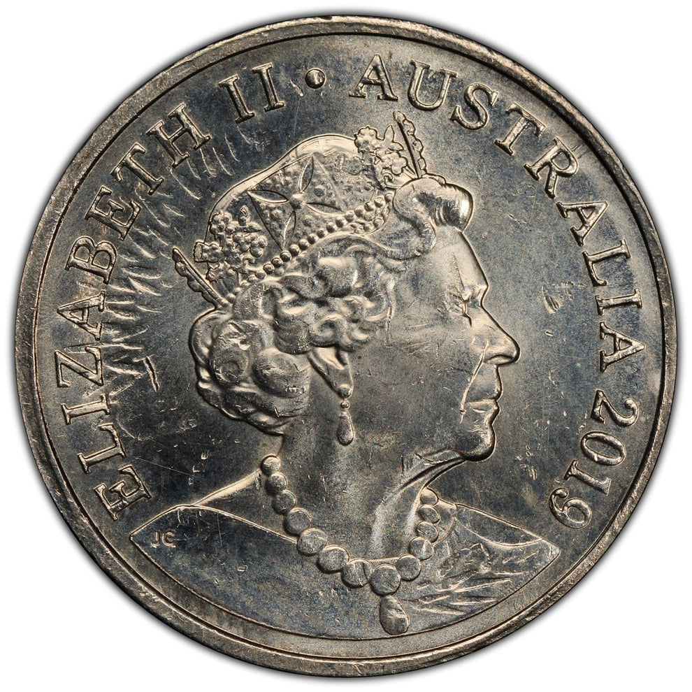 2019 Australian 5c Coin Error Coin - Misaligned Die Clash - Graded MS6 ...