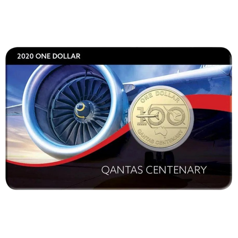 2020 Qantas Centenary $1 Al-Br Coin Pack – Loose Change Coins
