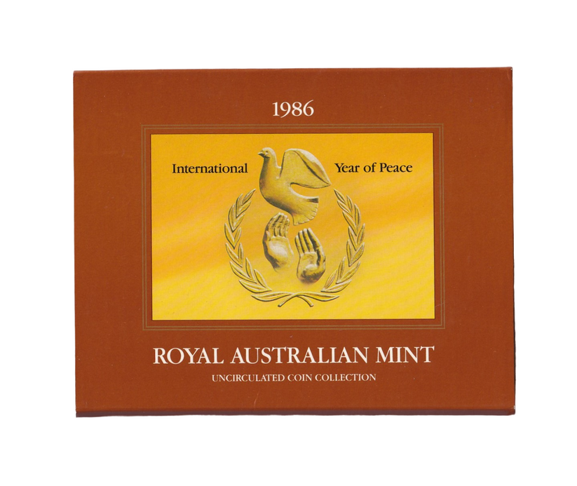 1986 Royal Australian Mint Uncirculated Coin Set - International Year ...