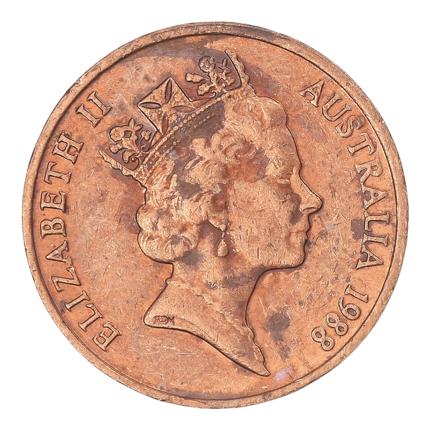 1988 Australian 2 Cent Coin – Loose Change Coins
