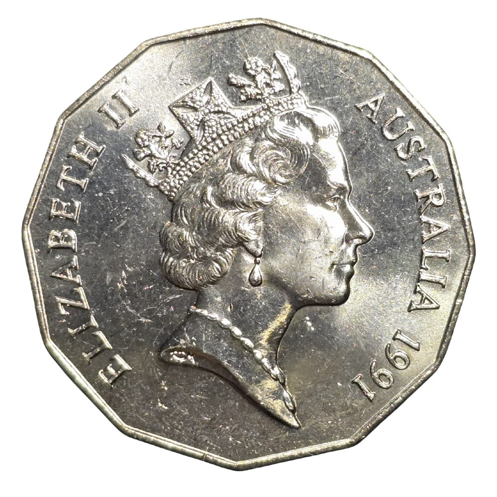 1991 50c Coin - 25th Anniversary Decimal Currency - Uncirculated ...