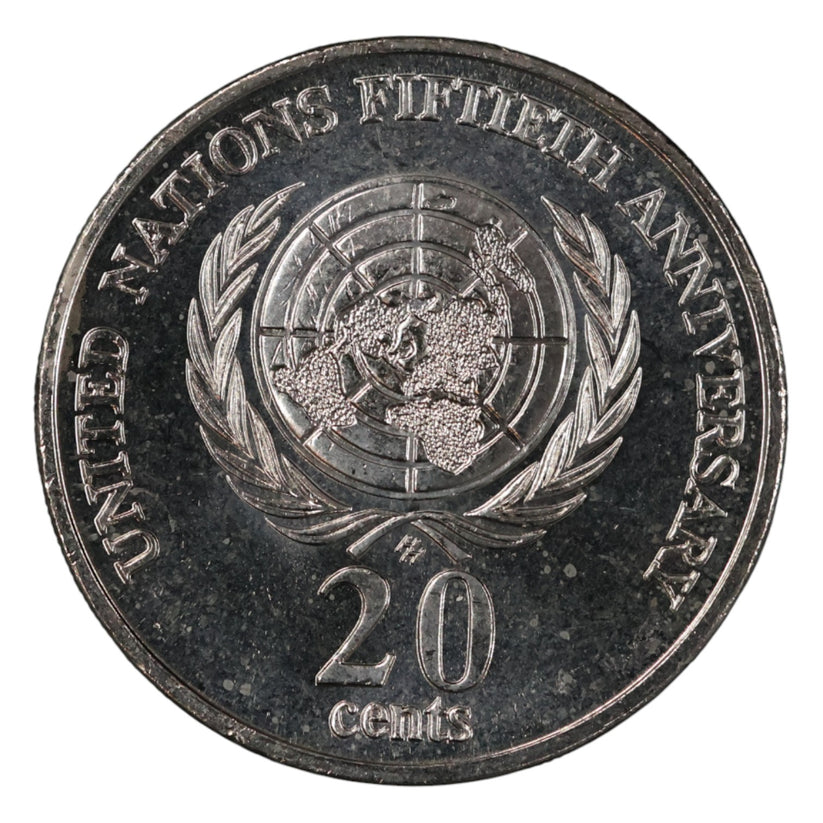 1995 20c Coin - 50th Anniversary of the United Nations - Uncirculated ...