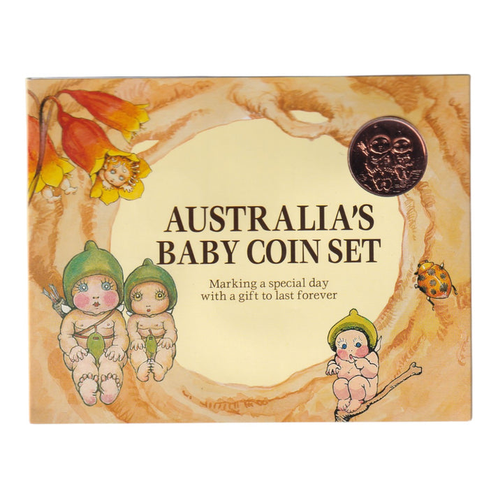 1995 Uncirculated Baby Mint Set - Gumnut Babies with Commemorative Med ...