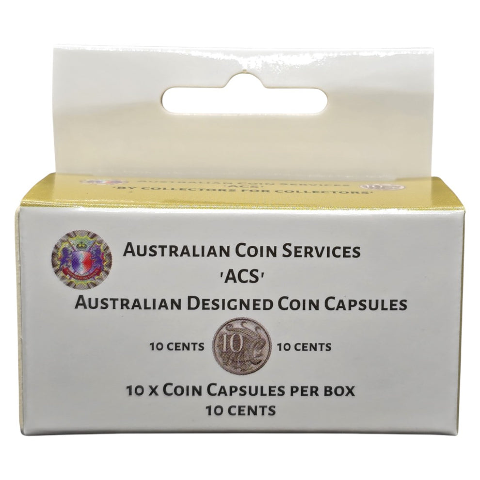 Australian Coin Capsules 10pk - 10c Coin – Loose Change Coins