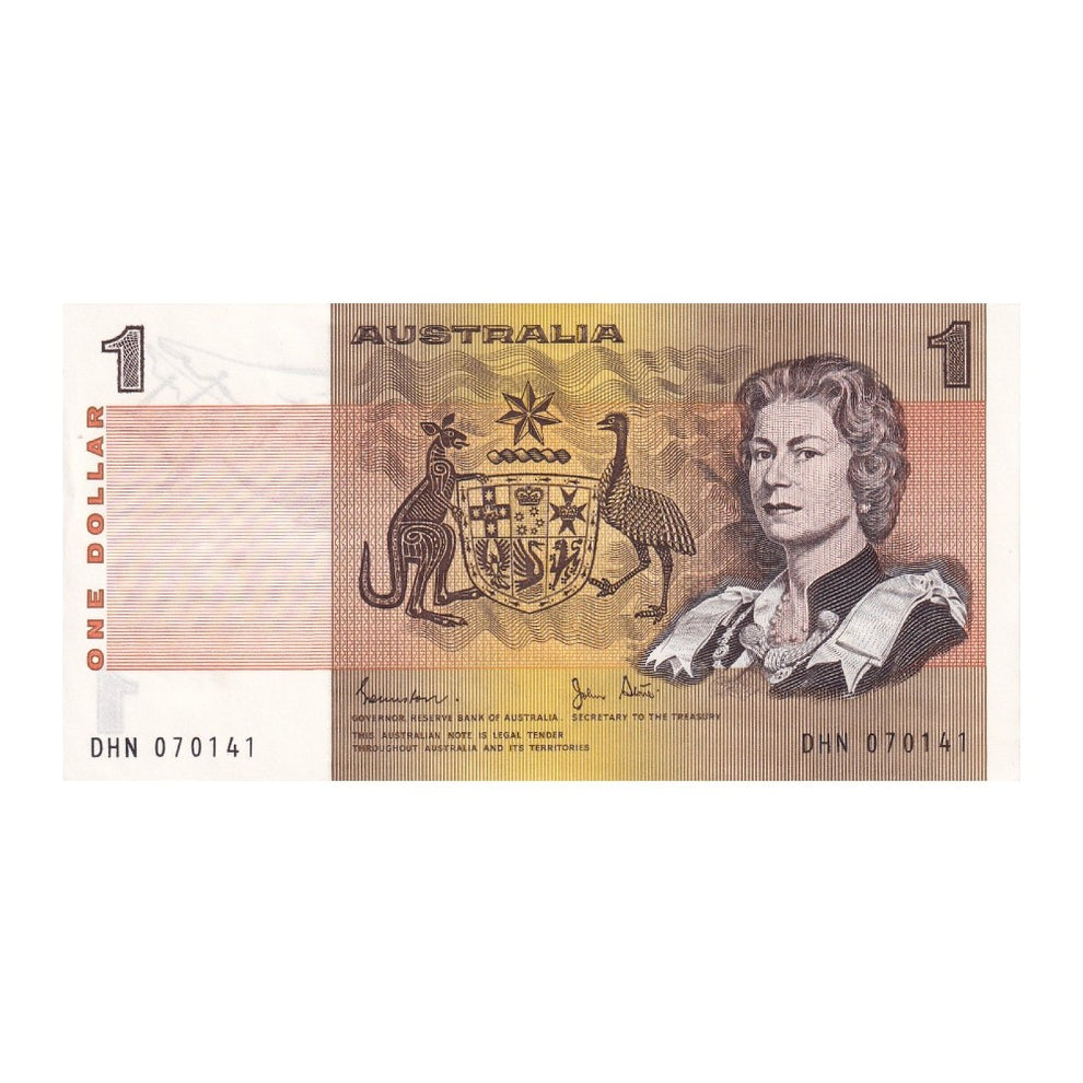 1982 Australian 1 Dollar Note - Johnston/Stone - R78 - Uncirculated ...