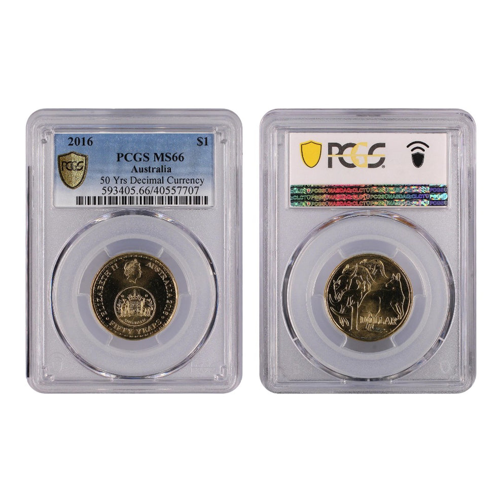 2016 $1 Coin - 50 Years of Decimal Currency - MS66 - #40557707 – Loose ...